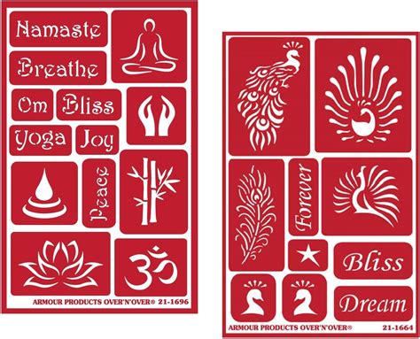 2 Reusable Glass Etching Stencils Duck Flamingo Penguin Flying Geese Crane