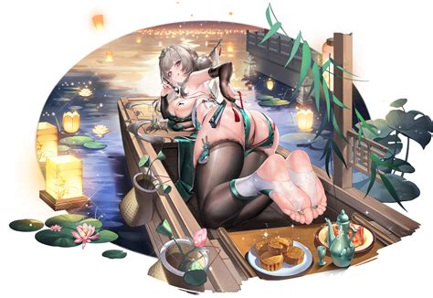 Crosscore Character Request Highres Official Art 1girl Armpits Bare Back Bare Shoulders