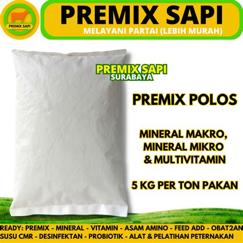 Jual CATTLE MIX 1 KG Mineral Sapi Kambing Domba Premix Cattle Mix