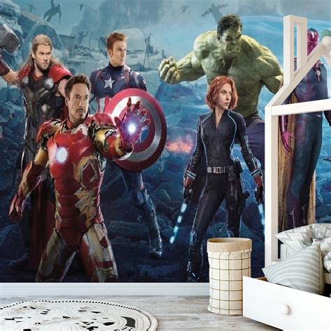 Papel De Parede Heróis Marvel Vingadores Ultron Por M² Elo7