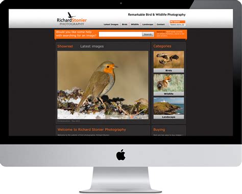 Richard Stonier Photography Website Design Rjs Design Staffordshire