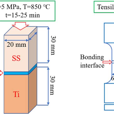 Schematic Illustration Of Diffusion Bonding Assembly And Specimen For