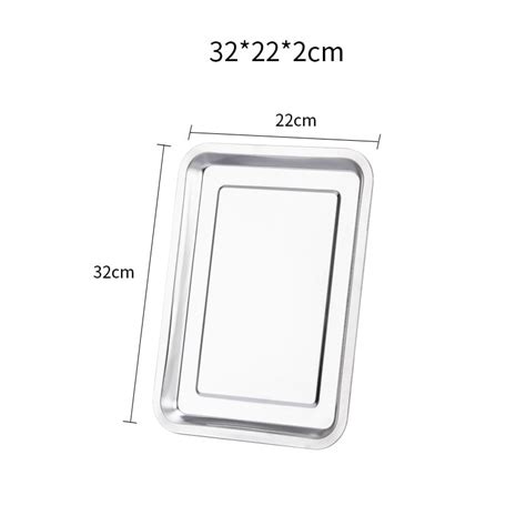Food Storage Shallow Trays Stainless Steel Rectangle Steamed Sausage