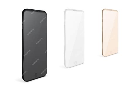 premium vector realistic mobile phones