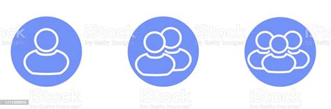 사람 아이콘은 배경에 평평하게 설정됩니다 군중 표지판 개념에 대한 스톡 벡터 아트 및 기타 이미지 개념 개념과 주제