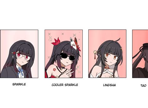 Hu Tao Sparkle Lingsha And Sparkle Genshin Impact And 3 More Drawn