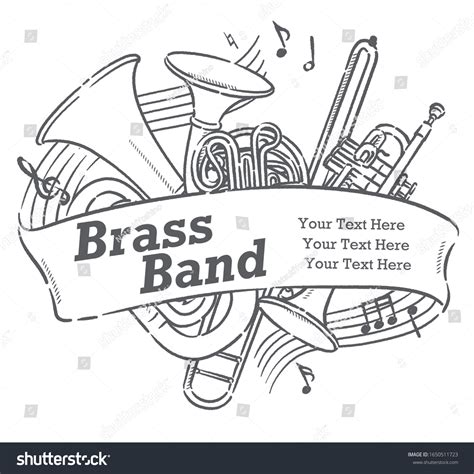 Poster Flyer Design Musical Instruments Vector Stock Vector Royalty