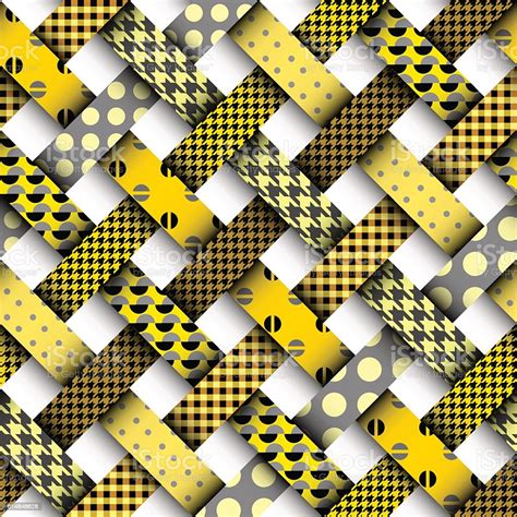 Yellow Patchwork Pattern Stock Illustration Download Image Now