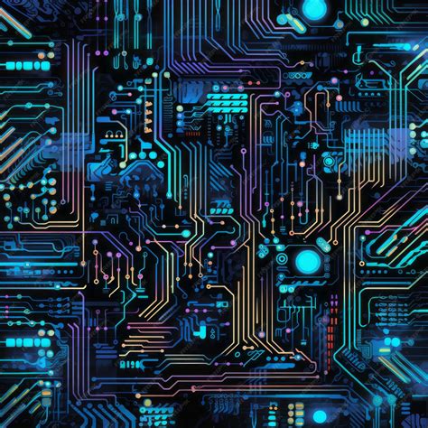 Premium Ai Image Cyberpunk Tech Patterns Unveiling The Futuristic World Of Innovation