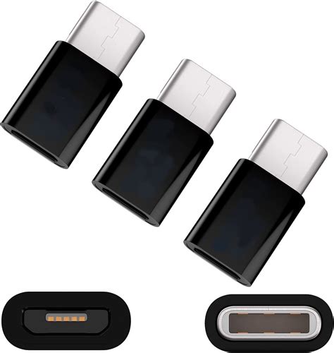 Digitalrise 3x Adapter Von Micro Usb Buchse Auf Usb Type C Stecker