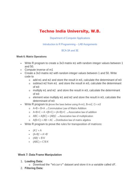 R Programming Lab Assignment 2 Pdf