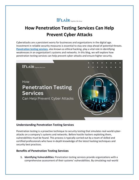 Ppt How Penetration Testing Services Can Help Prevent Cyber Attacks