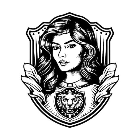 Premium Vector Beautiful Black And White Mexican Girl Illustration