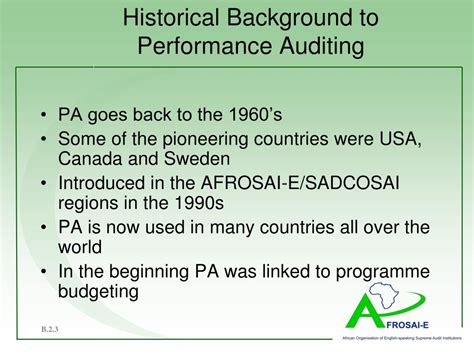 PPT PERFORMANCE AUDIT Presentation To SADCOPAC PowerPoint Presentation ID