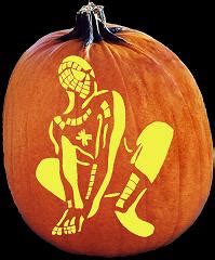 SpookMaster Web Crawler Spiderman Pumpkin Carving Pattern Jack O Lantern