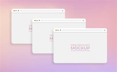 Premium Psd Web Browser Design Mockup