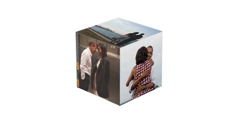 Barack And Michelle Obama Photo Cube Zazzle