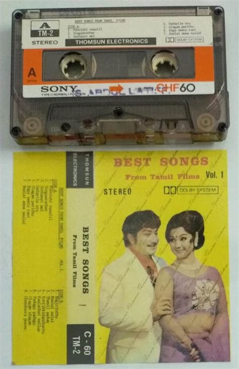 Best Songs From Tamil Films Vol 1 Audio Cassette Thomsun Make