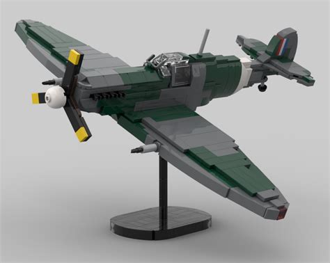 Lego Moc Supermarine Spitfire By Aerobrix Rebrickable Build With Lego