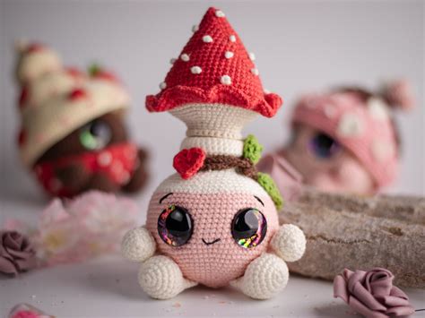 Mushroom Sweethearts • Pdf Amigurumi Pattern Lyra Lune Designs