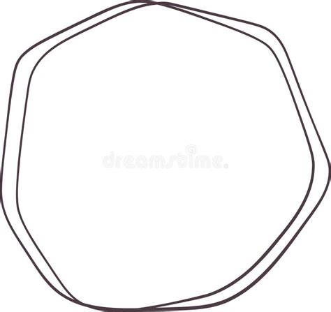 Polygon Outline Frame Stock Vector Illustration Of Symbol