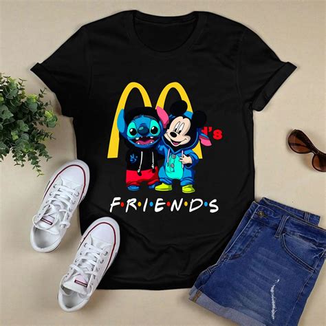 Stitch And Mickey Mouse Mcdonalds Friends Shirt Tiniven Store