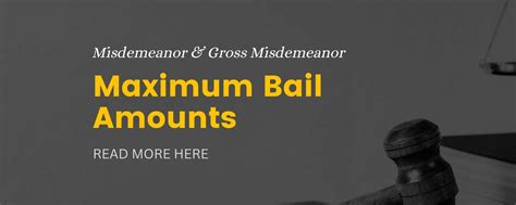 Maximum Bail Amounts For Misdemeanor And Gross Misdemeanor Cases In Mn