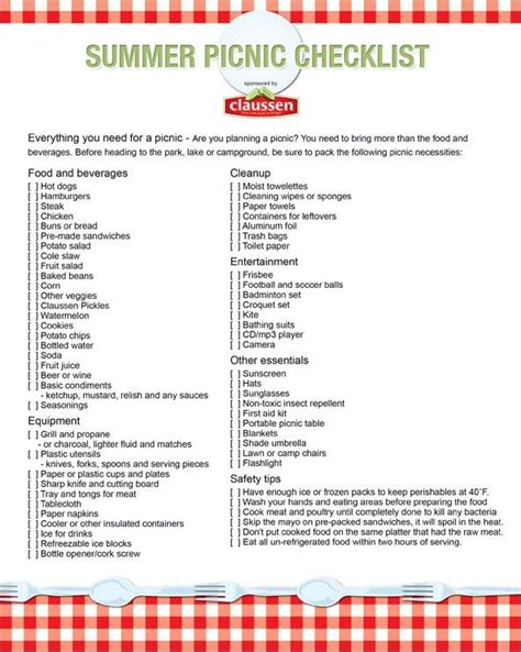 Picnic Packing Checklist Saferbrowser Yahoo Canada Image Search