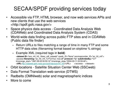 Ppt Connecting Data And Services With Web Services Secaaspdf Cdawebsscweb Powerpoint