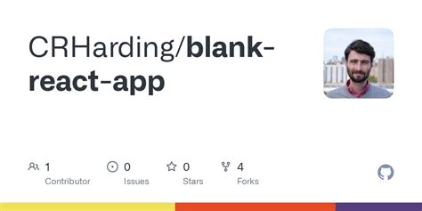 GitHub CRHarding Blank React App