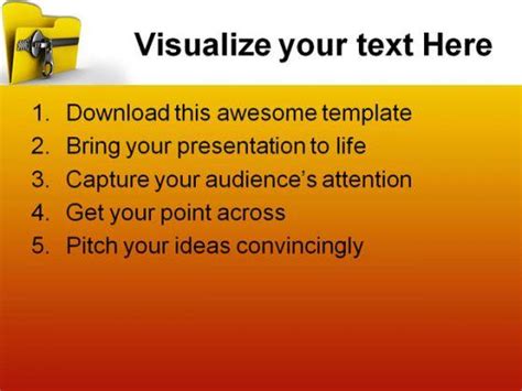 Zip Folder Computer PowerPoint Backgrounds And Templates PowerPoint Presentation Sample