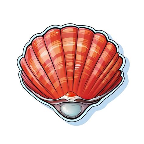 Premium Vector Sticker Vector Logo Clam Chowder Vector White Backgroun