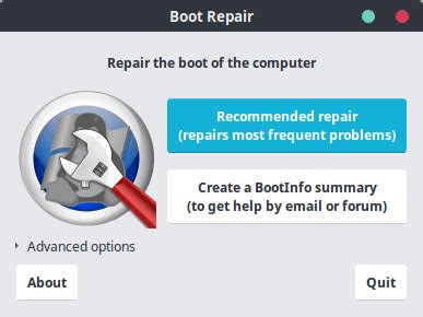 Cómo recuperar el grub de Linux con Boot Repair