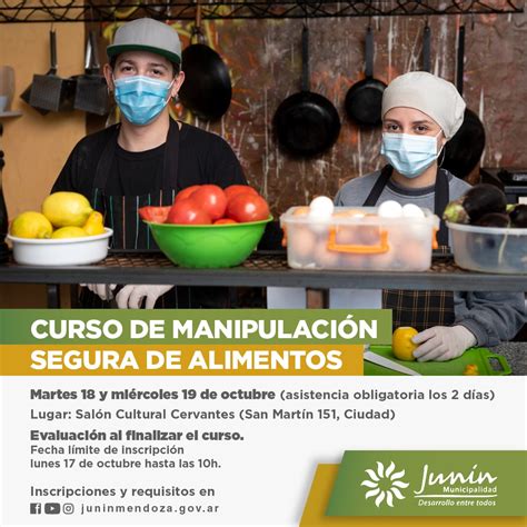 Nuevo Curso De ManipulaciÓn Alimentaria Municipalidad De Junin