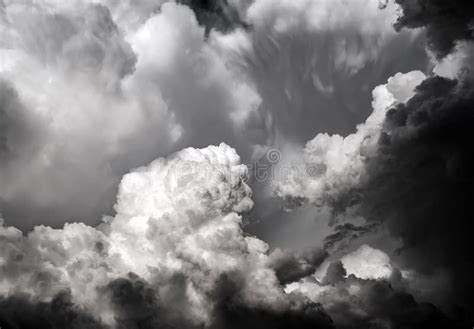 Dramatic Storm Clouds Background Stock Image Image Of Thunder Smoke