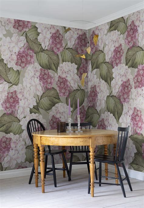 Hydrangea Pink Rebel Walls