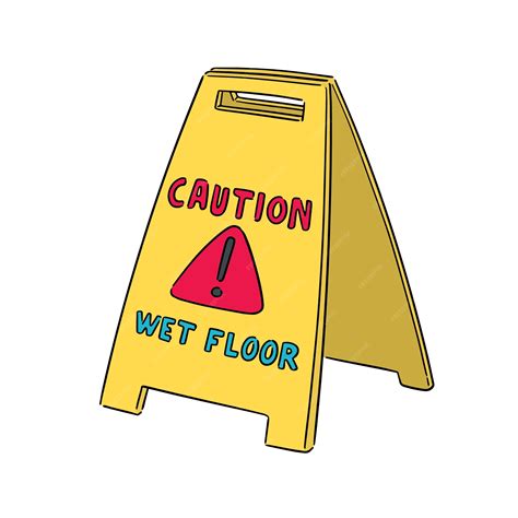 Premium Vector Vector Set Of Wet Floor Sign