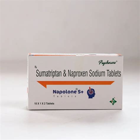 Naproxen 500mg Sumatriptan 85 Mg Tablets At ₹ 920box Naproxen