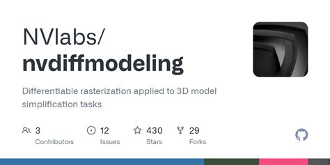 github nvlabs nvdiffmodeling differentiable rasterization applied to
