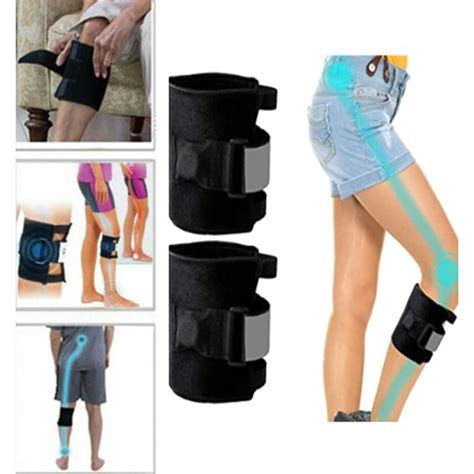 New Magnetic Stone Acupressure Beactive Brace Point 0pad Leg Support Black Presssure Sciatic