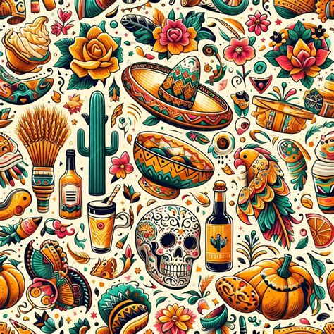 Premium Vector Mexican Patterns In Vector