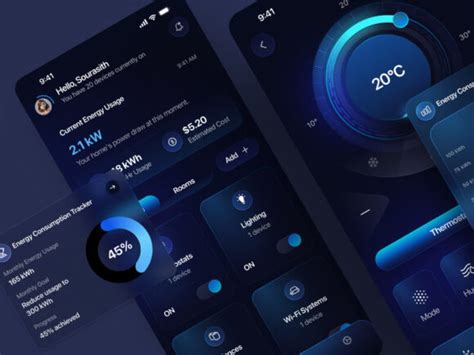 Starter UI Kit For Smart Home App Freebiesbug