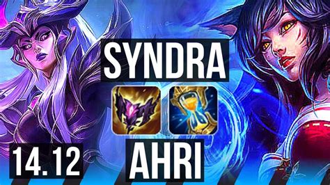 Syndra Vs Ahri Mid 8 Solo Kills Rank 12 Syndra Eune Grandmaster