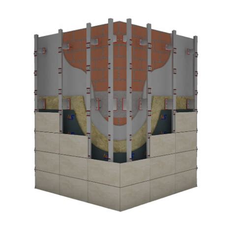 Closed Joint Adhesive Cladding Ventilated Porcelain Facade