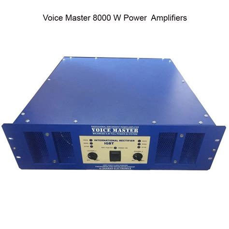 Igbt 2 Voice Master 8000 W Power Amplifiers At ₹ 75000 In Jabalpur Id
