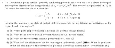 two infinite plane parallel perfectly conducting