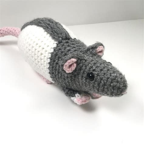 Fancy Hooded Rat Plush Kawaii Amigurumi Soft Toy Cute Rodent