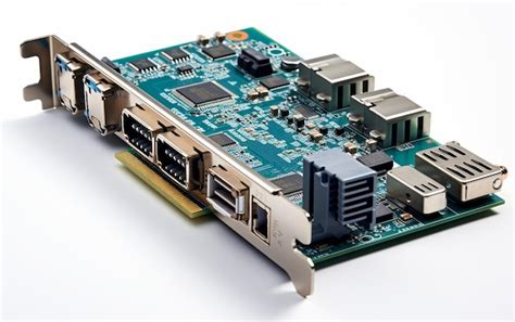 Módulo de interface Ethernet isolado em fundo transparente Foto Premium