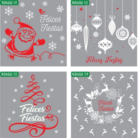Vinilos Decorativos Vidrieras Plotteo Navidad