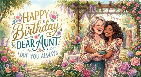 110 Aunt Birthday Wishes Full Of Love 🎂